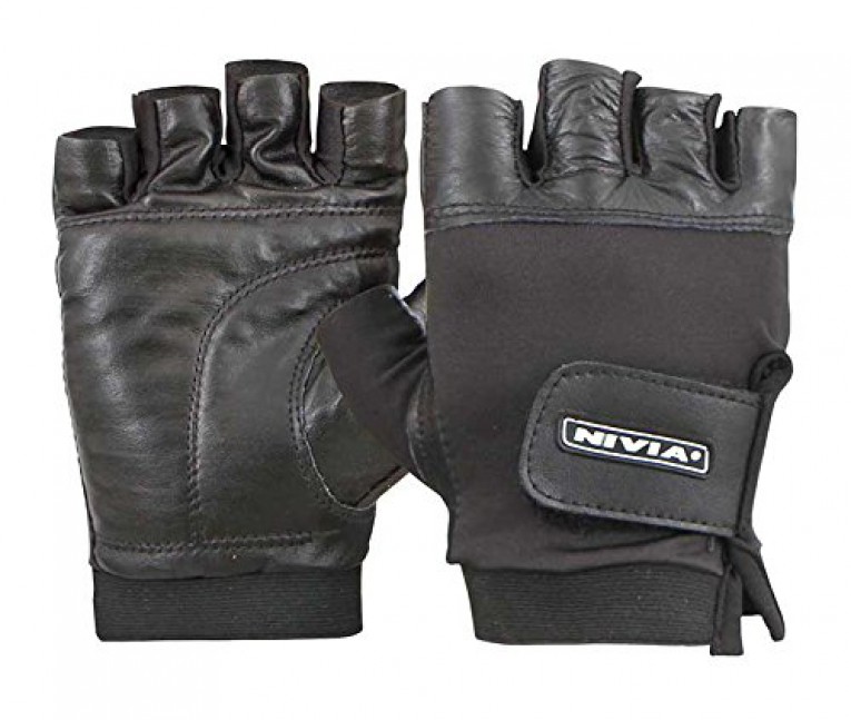 Nivia Leather Gym Gloves Review - Indian Bodybuilding Products